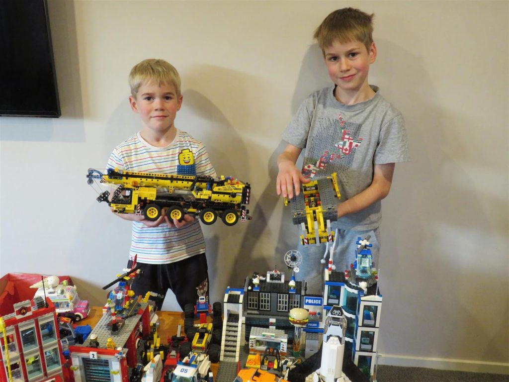 L t R – Fraser and Angus Moore with some of their creations for the ...